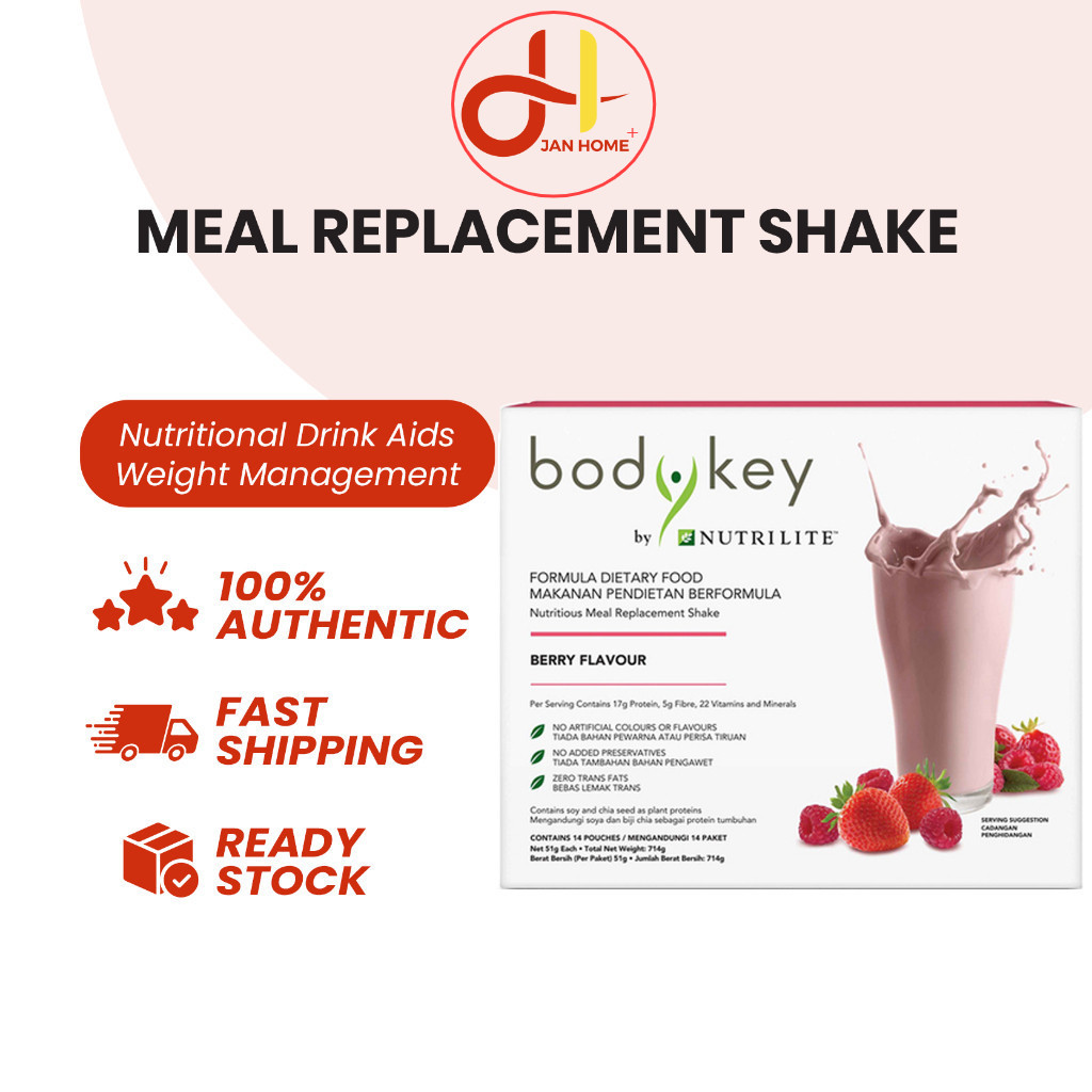 BodyKey By Nutrilite Meal Replacement Shake (Berry) Meal Replacement ...