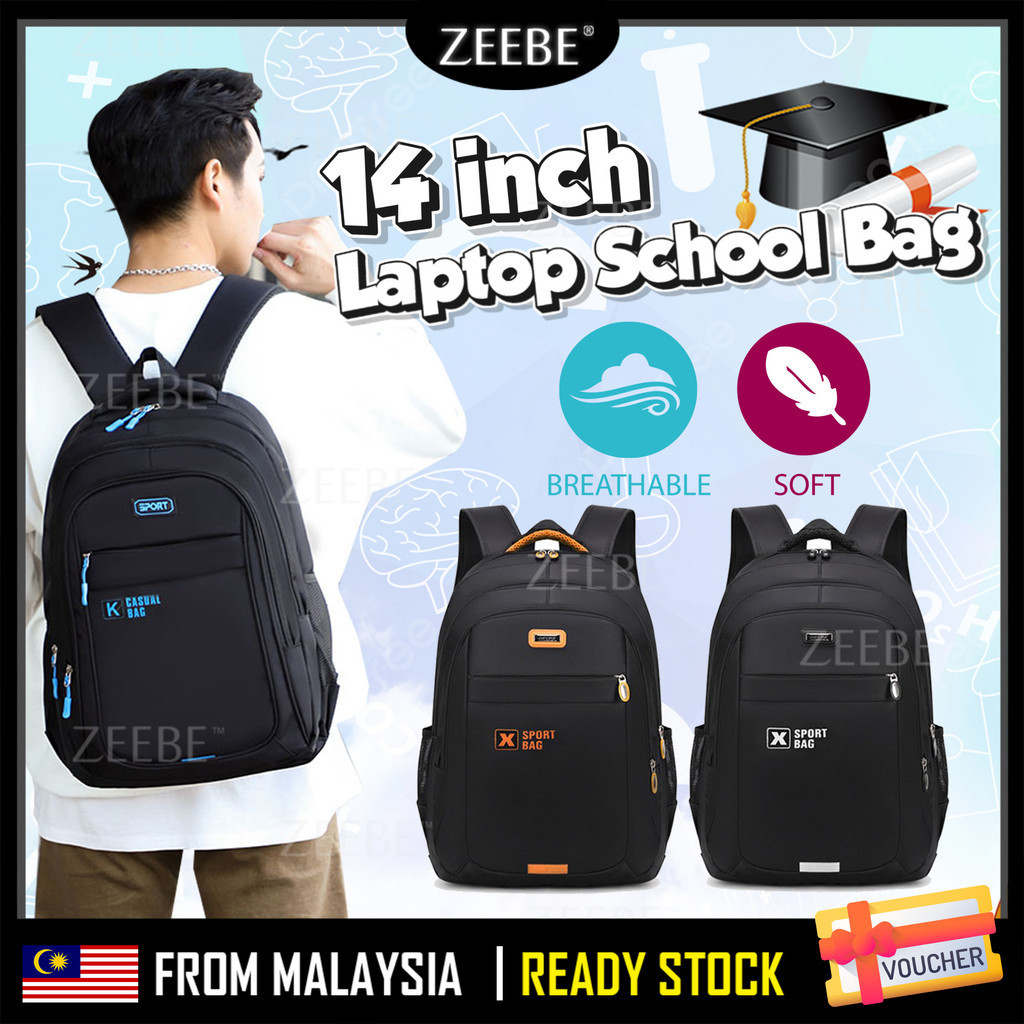 ZEEBE School Bag Backpack Primary Secondary Student Bag Beg Children ...
