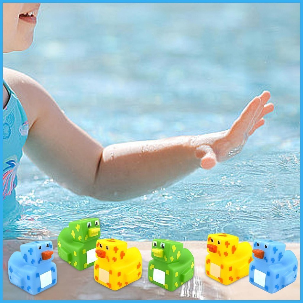 Rubber Ducks Pixelated Rubber Duckies Mini Duckie Toys For Bath Pool ...