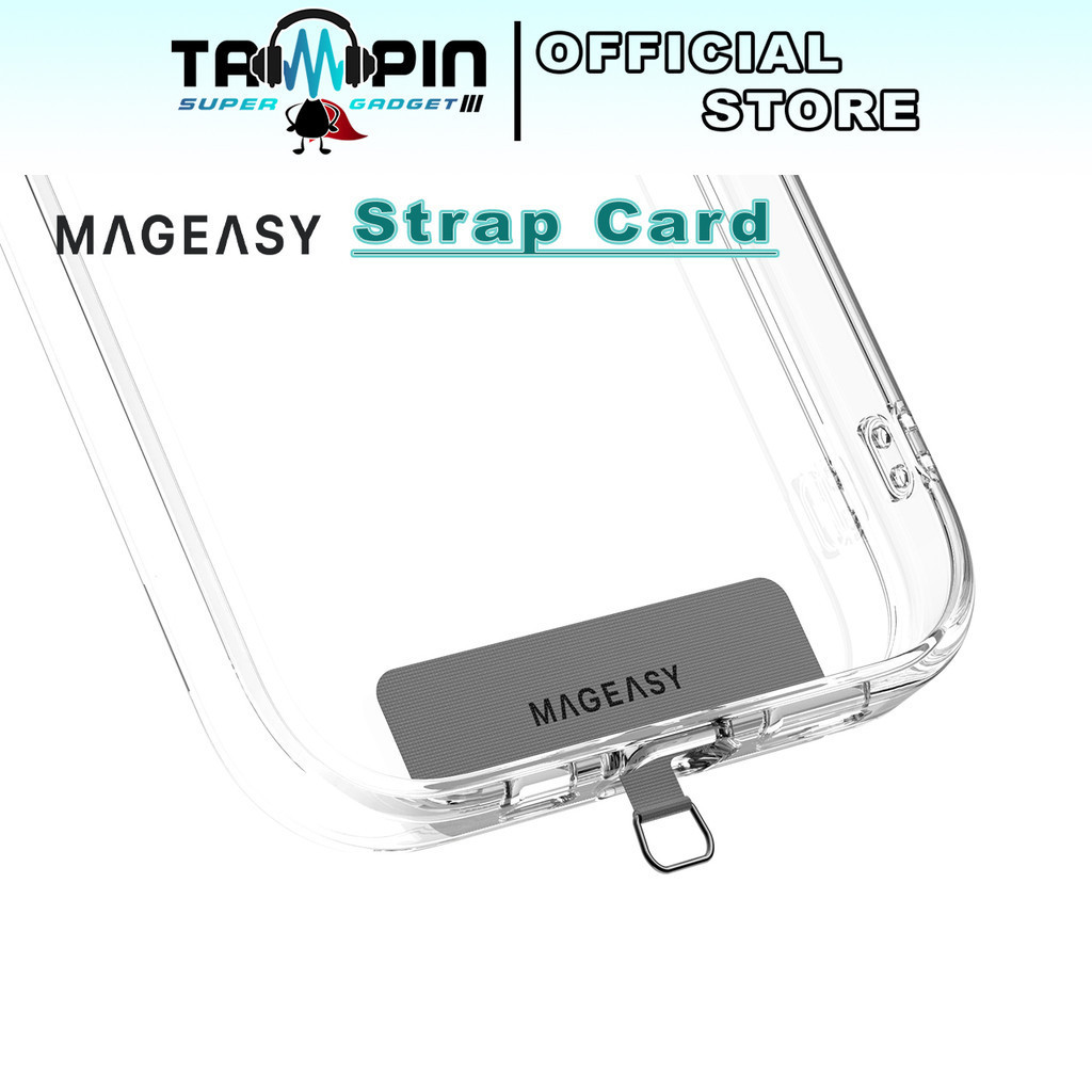 MAGEASY Strap Card for iPhone Android Phone Ultra Thin Up To 15kg Force Pull | Shopee Malaysia