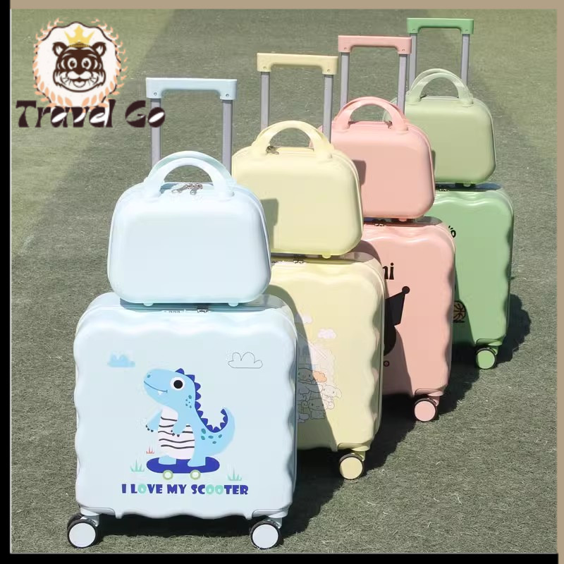 Children's suitcase for girls 20 inch small light and cute boarding ...