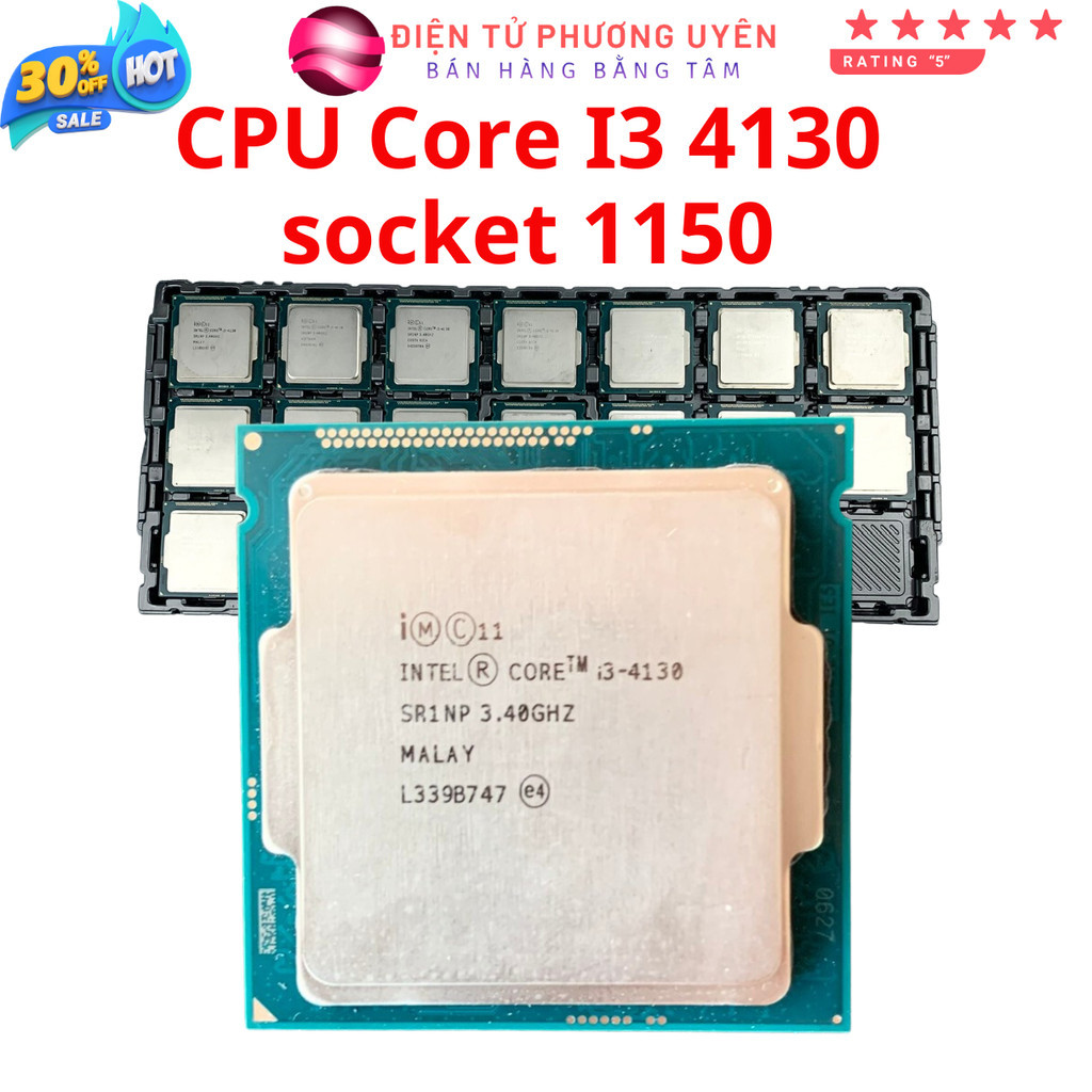 Sku325 - Cpu intel core i3 4130 socket 1150, 4 Generation chip For main ...