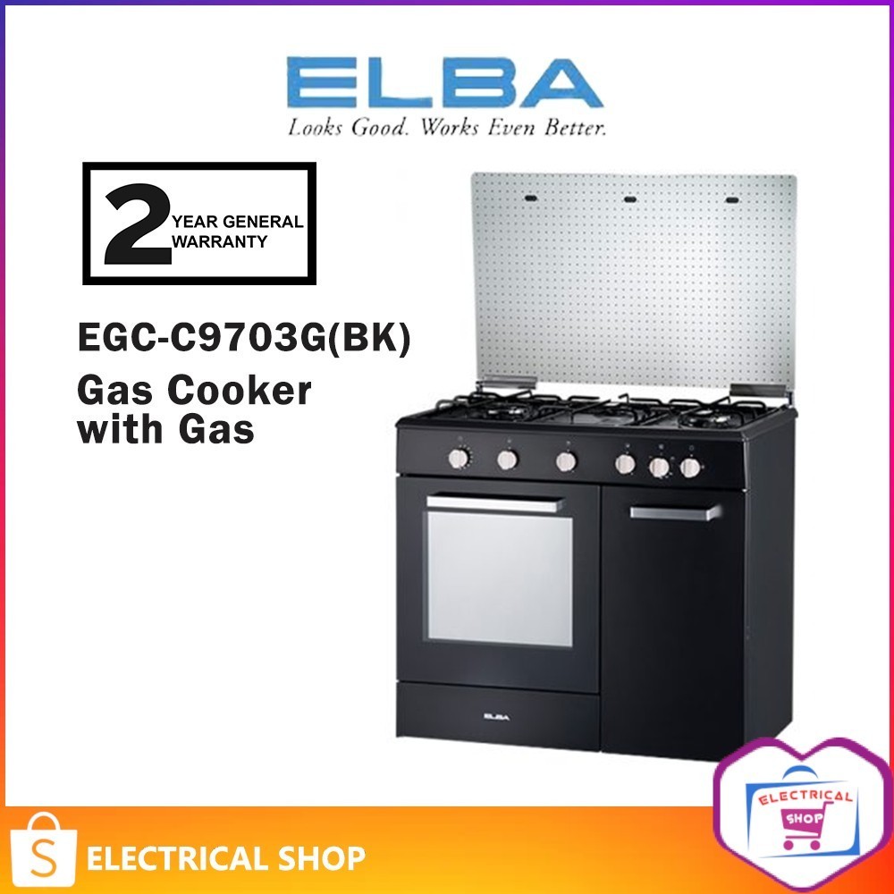 Zanussi ZCG930W 3 Burner Freestanding Gas / ELBA 70L Gas Cooker with ...