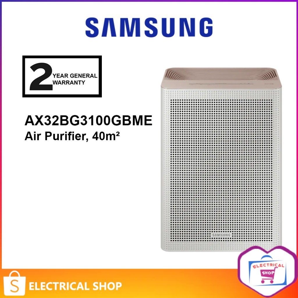 Samsung Smart Air Purifier 40m² AX32BG3100GBME with SmartThings (Clay ...