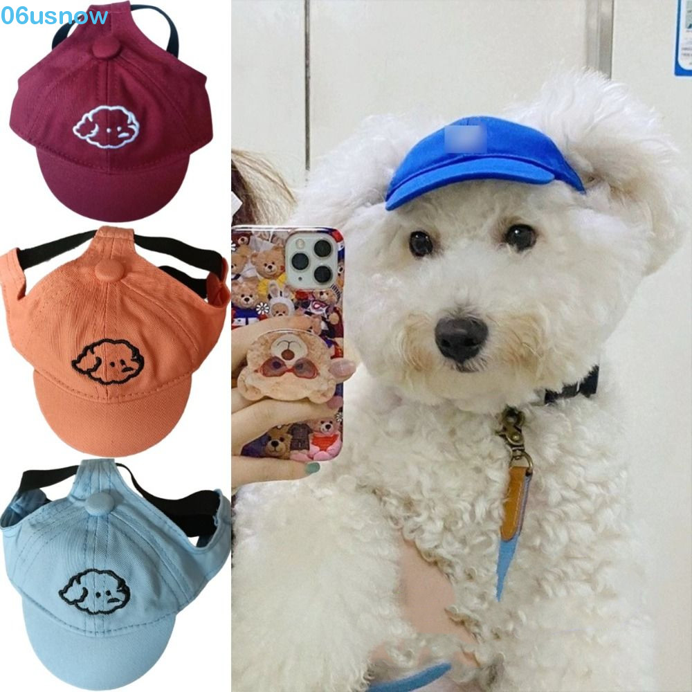USNOW Dog Baseball Cap, Adjustable with Ear Holes Pet Hats, Fashion Sun ...