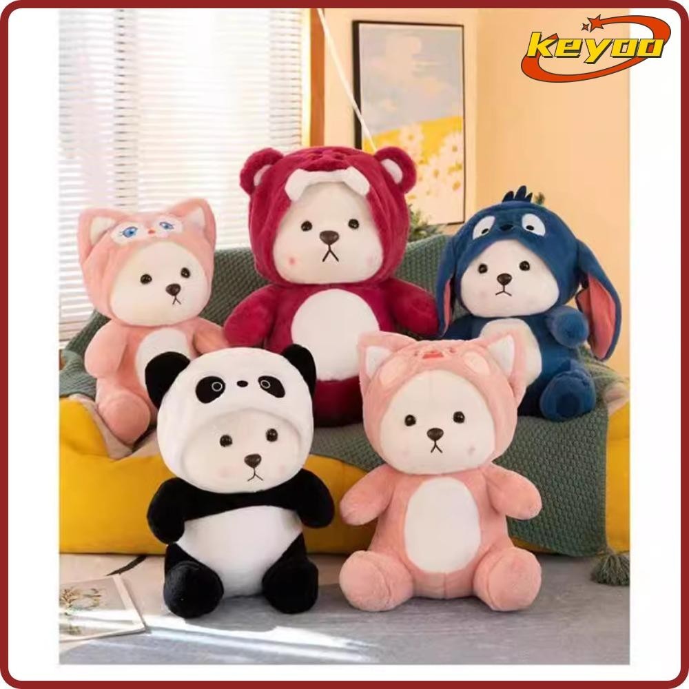 KEYOO Stuffed Animal, 25cm Lina Bear Plush Doll Toy, Soft TeddyTales ...