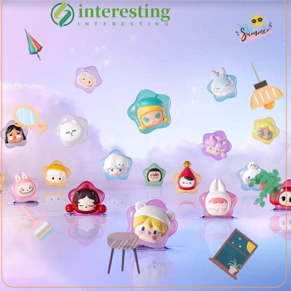 INTERESTING Box, Kawaii MOLLY Labubu CRYBABY Anime Cartoon Figure Model ...