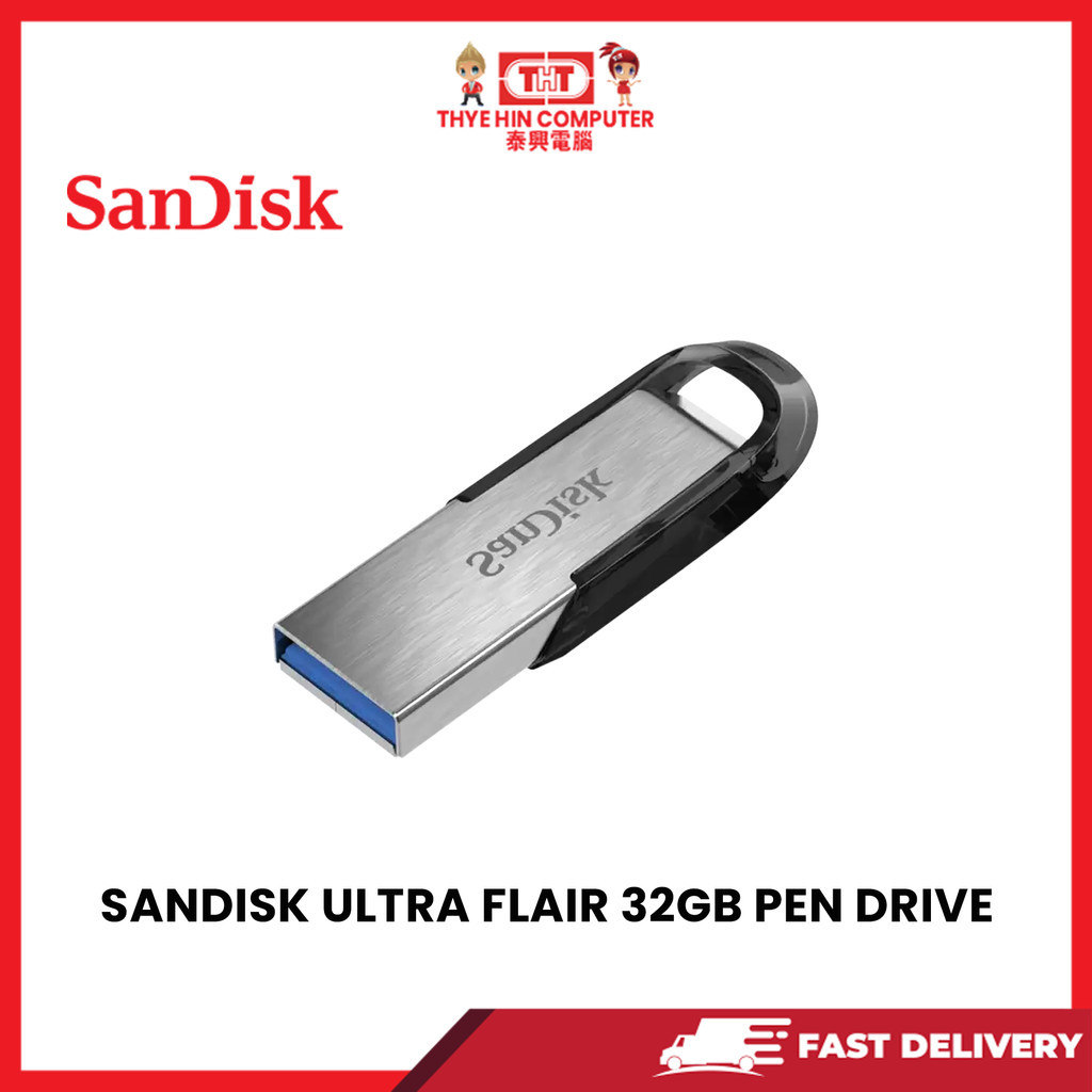 SANDISK ULTRA FLAIR 32GB USB 3.0 PEN DRIVE | Shopee Malaysia