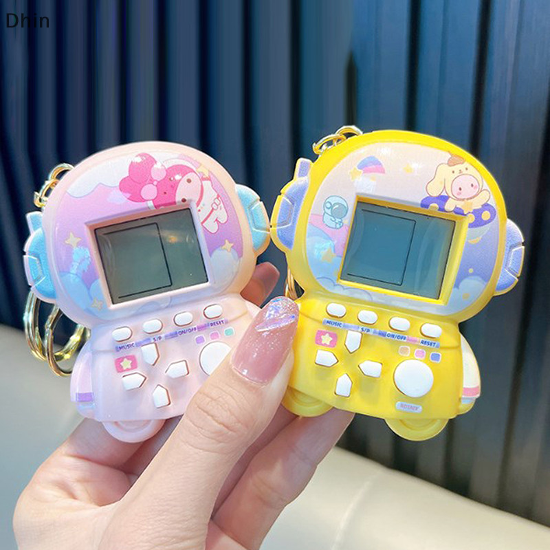 [Dhin] Cartoon Kawaii Sanrio Anime Dinosaur Shape Keyring Handheld Mini ...