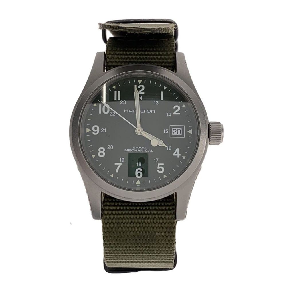 HAMILTON H694190 Men's Watch Hand Wound Analog Khaki | Shopee Malaysia