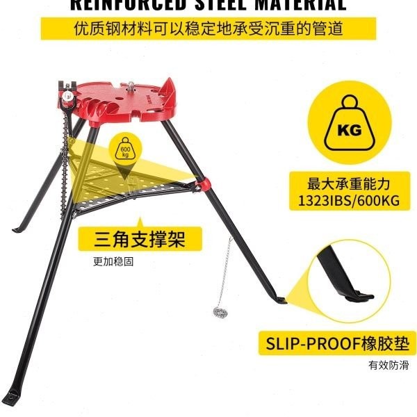 Heavy Duty Pipe Bracket with Anklet Pipe Wrench Bench Vise Bracket Pipe ...