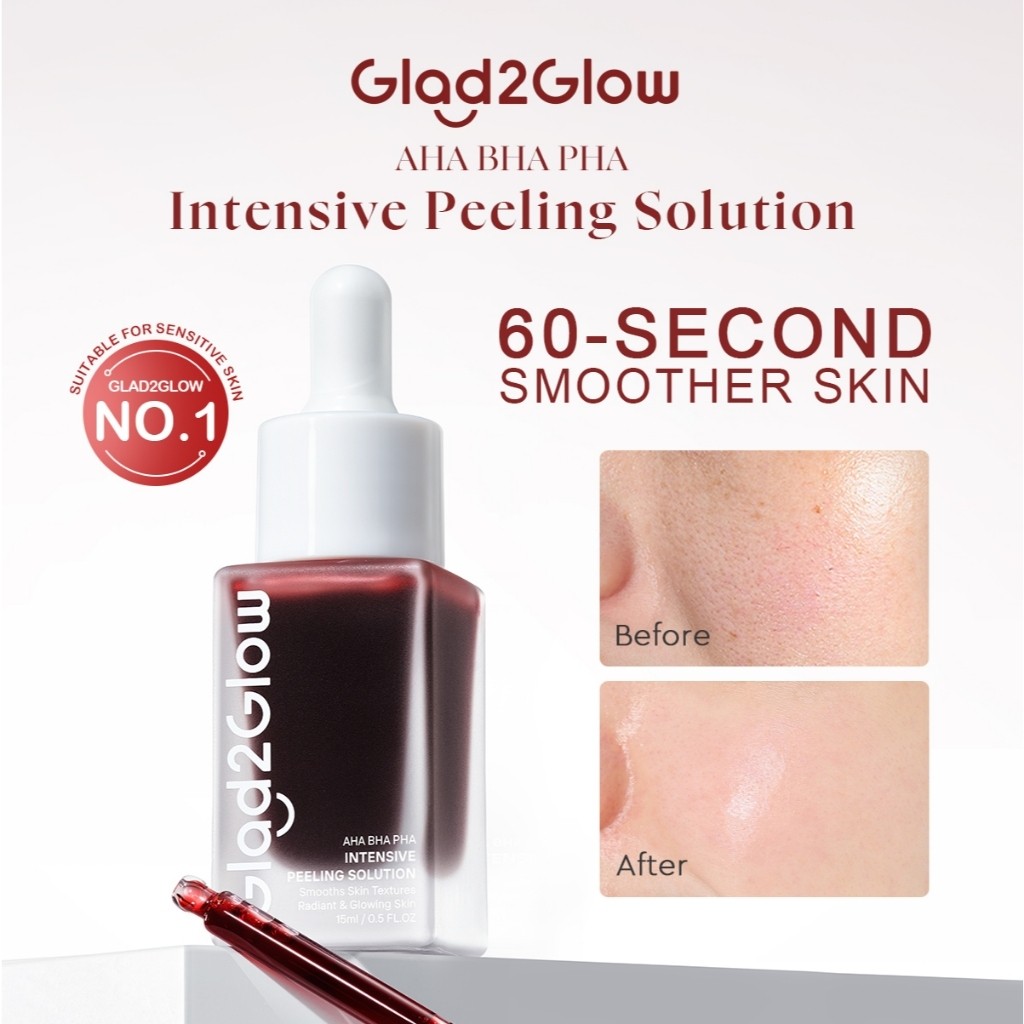 Glad2glow Aha Bha Pha Intensive Peeling Solution 15ml Serum Essence ...