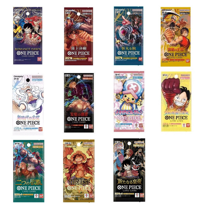 Bandai One Piece Japanese Version OP01-OP06 Refill Pack Japanese Card ...