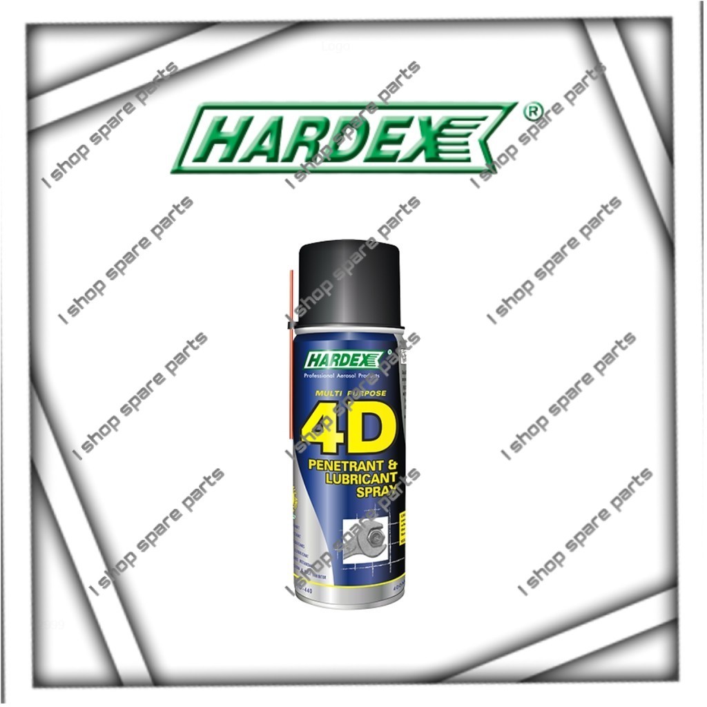 HARDEX WD40 4D PENETRANT & LUBRICANT SPRAY 400ML HD440 ANTI RUST ...