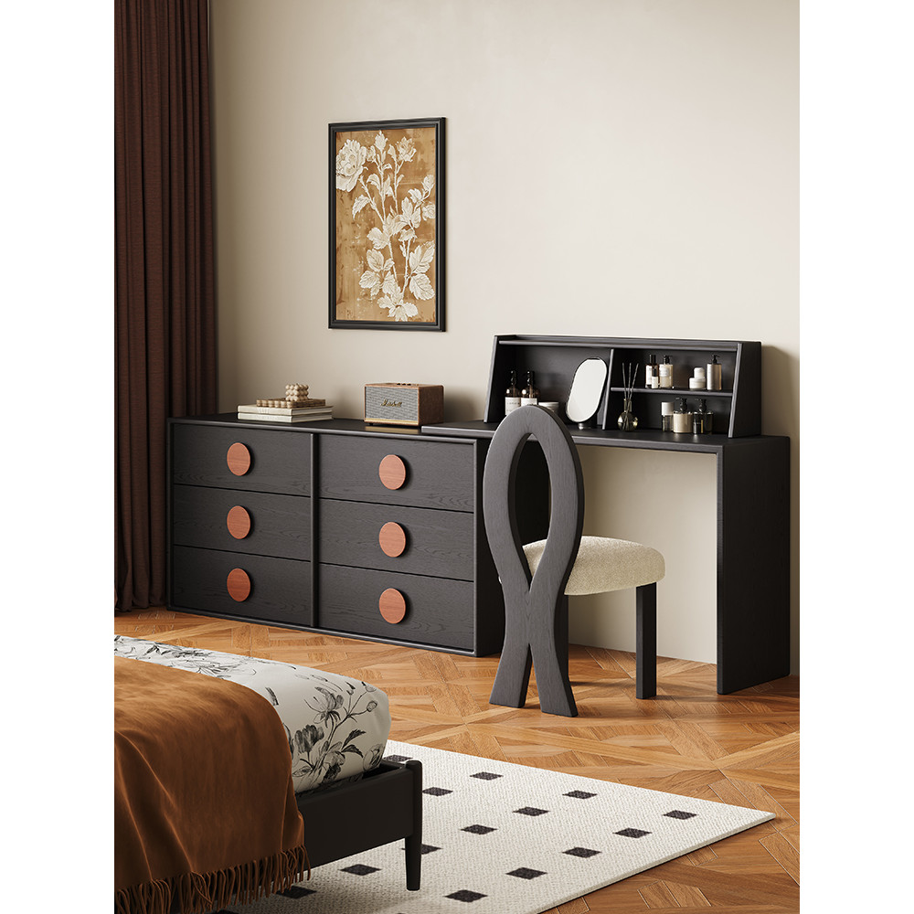 Meja rias gaya pertengahan, meja dada laci, meja kabinet penyimpanan ...