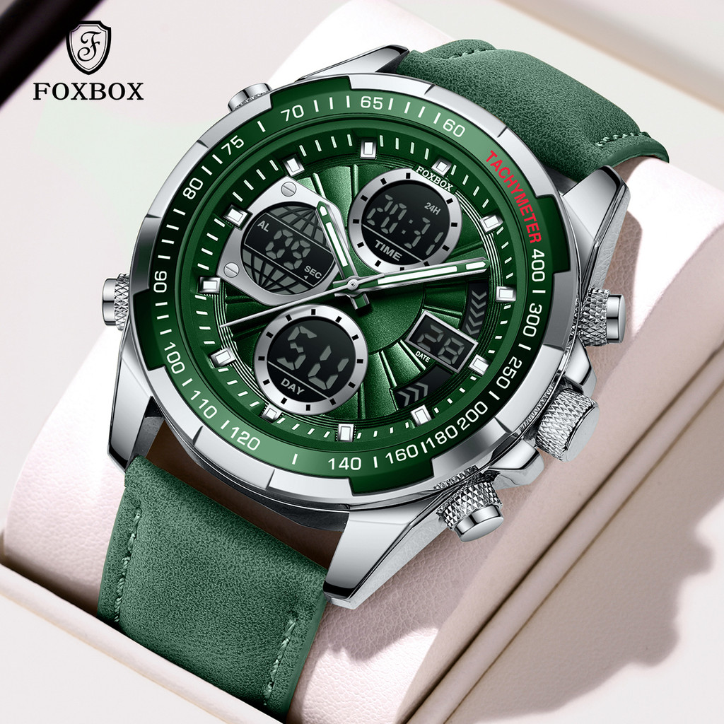 LIGE Fashion Watch For Men Original Leather Sports Waterproof Quartz ...