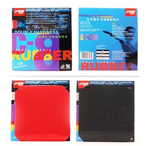 DHS C8 Pimples Long Table tennis rubber Original Defensive+ Loop pips ...
