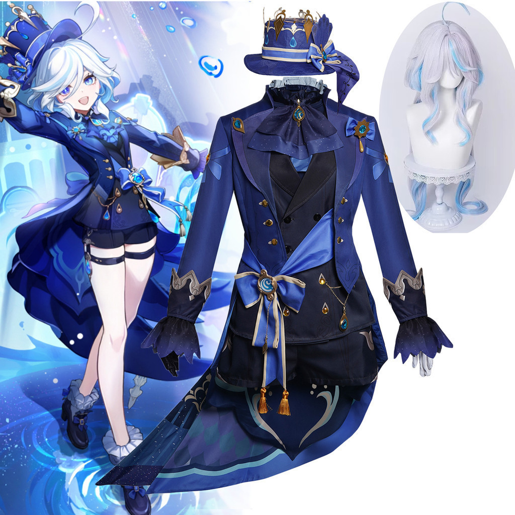 New Furina Cosplay Costume Genshin Impact COS Furina De Fontaine ...