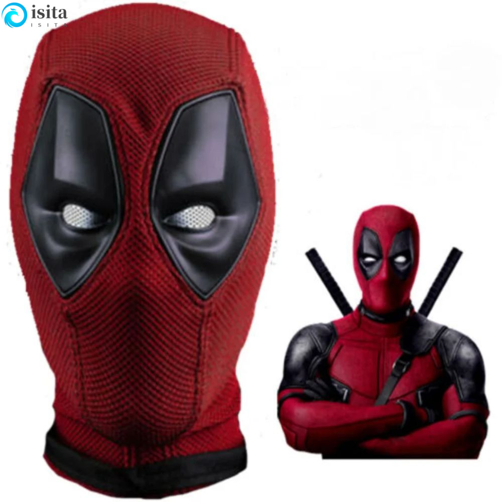 ISITA Deadpool Headgear, Black/Red Deadpool Cosplay Mask Deadpool ...