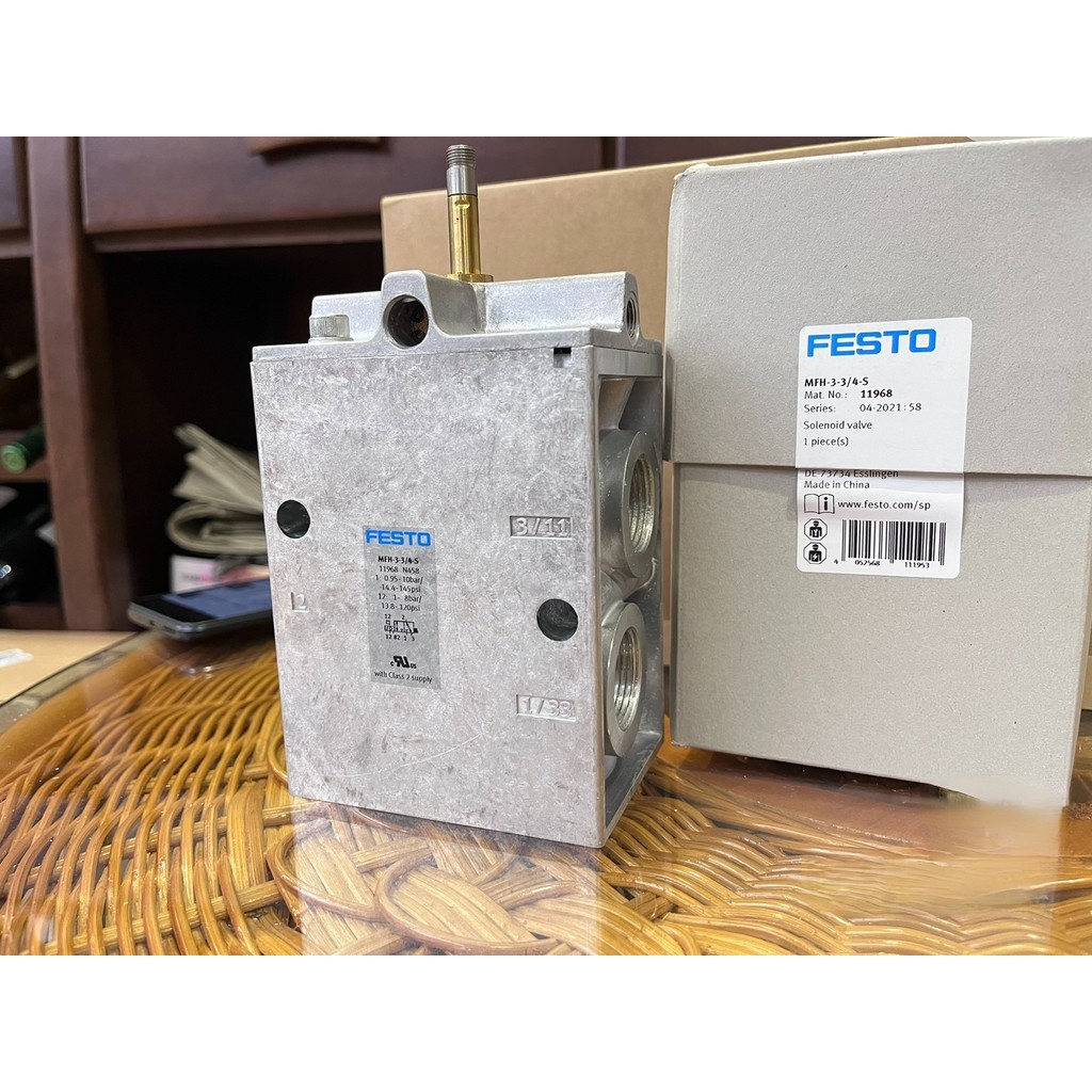 Festo Solenoid Valve Brand New MFH-3-1/8-1/4-1/2-3/4-S 7958 7959 7960 ...