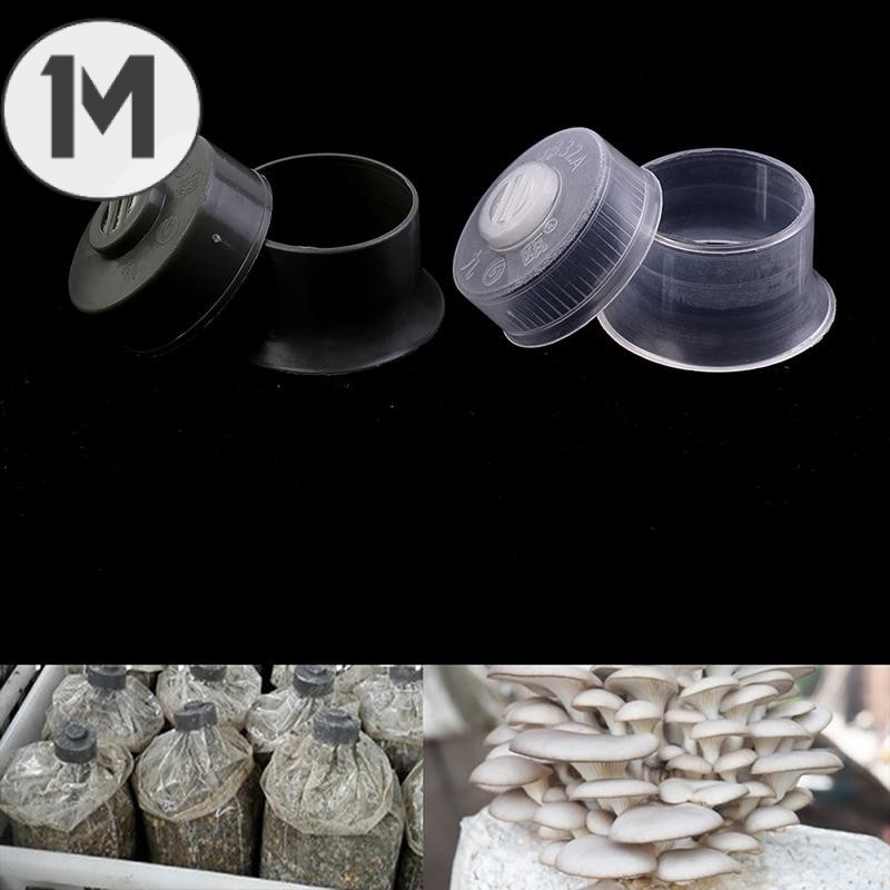 1M 20Pcs Mushroom Spawn Grow Bag Cap Lock Ring Sealable Garden Planter ...