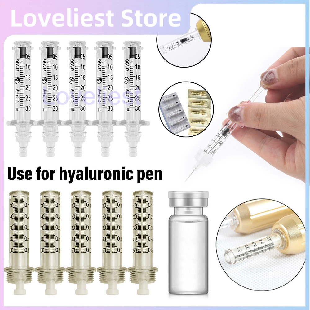 10pcs 0.3&0.5ml Syringe Ampoule Head for Hyaluron Gun Hyaluronic ...
