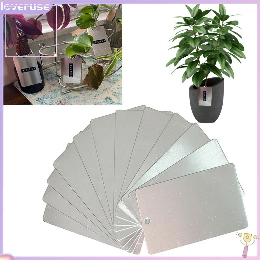 /LO/ Aluminum Tree Tags Waterproof Plant Tags 50pcs Aluminum Plant Tags ...
