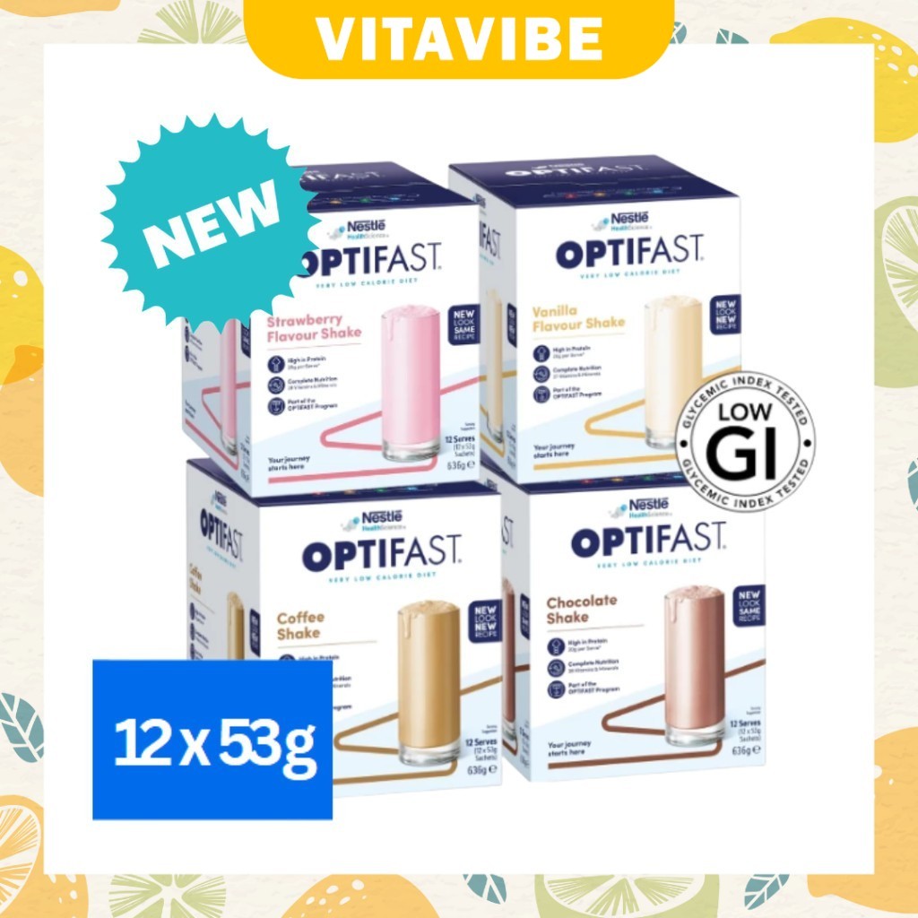 Nestle Optifast Shake 12px53g Replacement Meal for Fitness (Choc ...