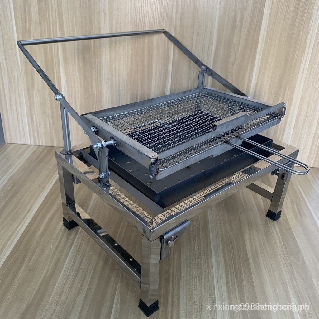 New Stainless Steel Flip Barbecue Grill Outdoor Camping Portable ...