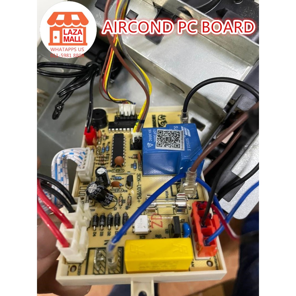 SHARP HOME AIRCOND PCB BOARD MULTI UNIVERSAL [ PG MOTOR ] NON INVERTER ...