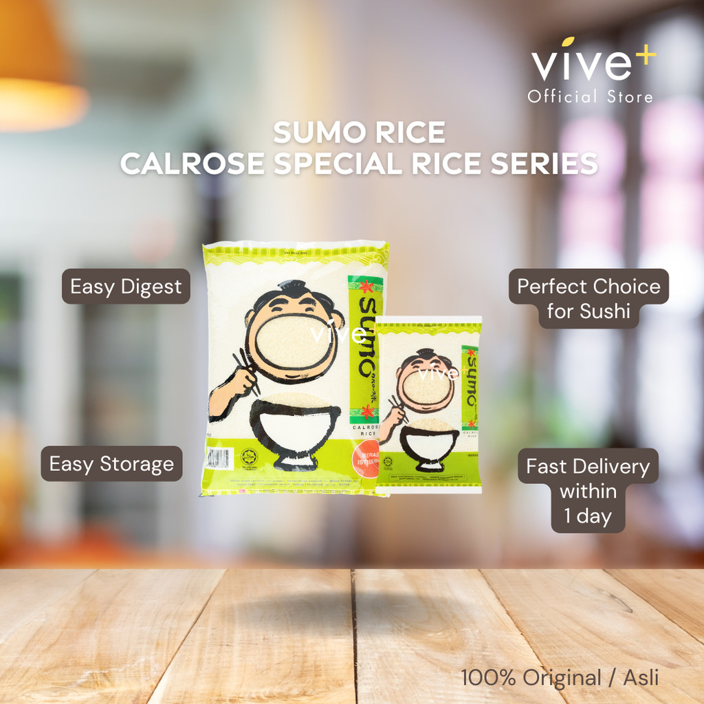 SUMO Rice Calrose Special Japanese Sushi Rice | Calrose Beras Sushi ...