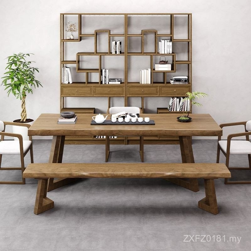 Conference Table Long Large Table Solid Wood New Style Negotiation ...