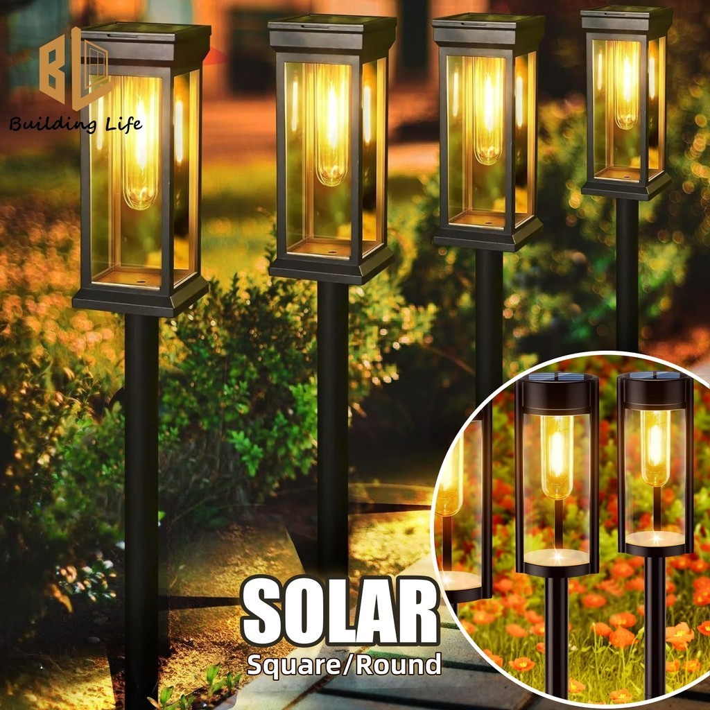 Solar Light Outdoor Waterproof Tungsten Garden Lights Bright Warm White ...