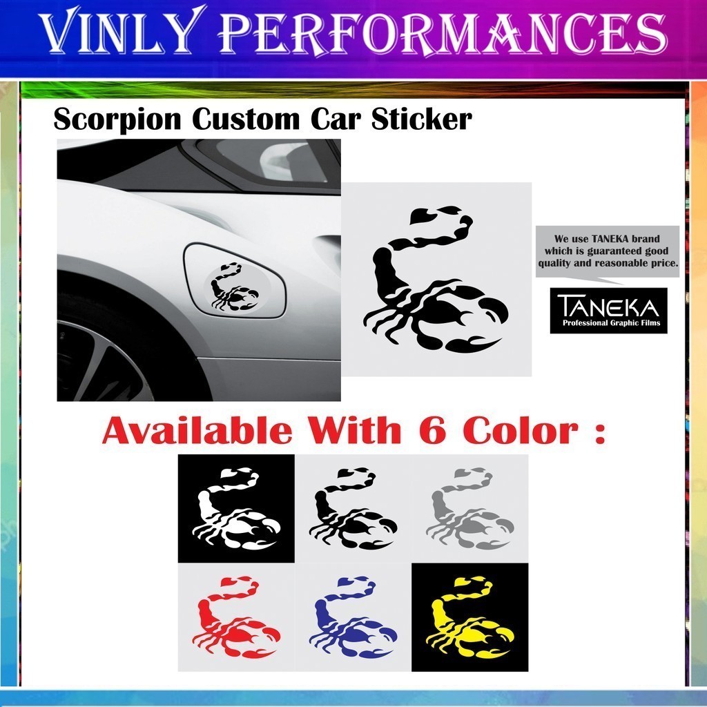 Scorpion Custom Car Sticker | Shopee Malaysia