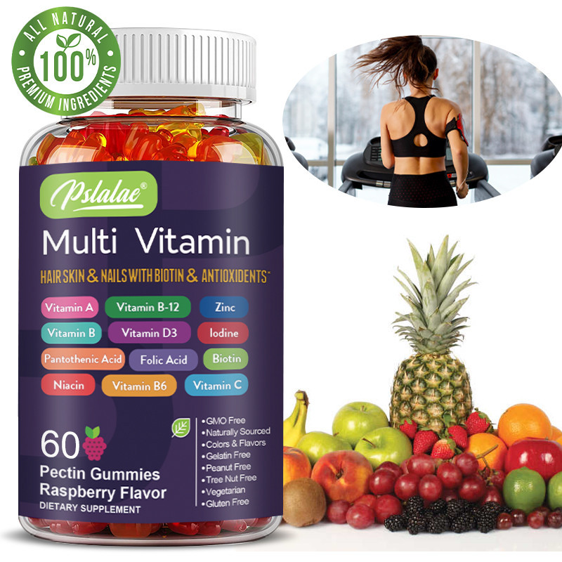 Pslalae Women's Multivitamin Gummies - Immune Support - 12-in-1 Daily ...