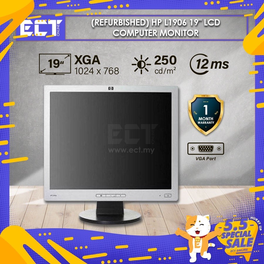 (Refurbished) HP L1906 19" LCD Computer Monitor (1024 x 768) | Shopee Malaysia