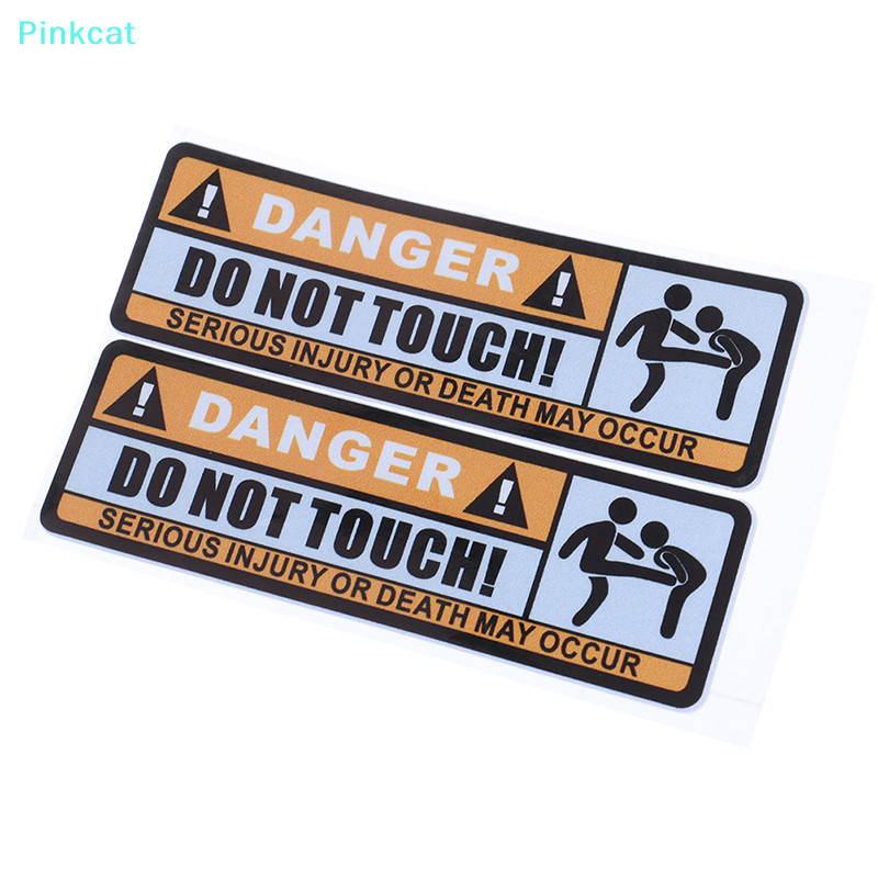 Pinkcat Do Not Touch Car Sticker Warning Sign Waterproof PVC ...