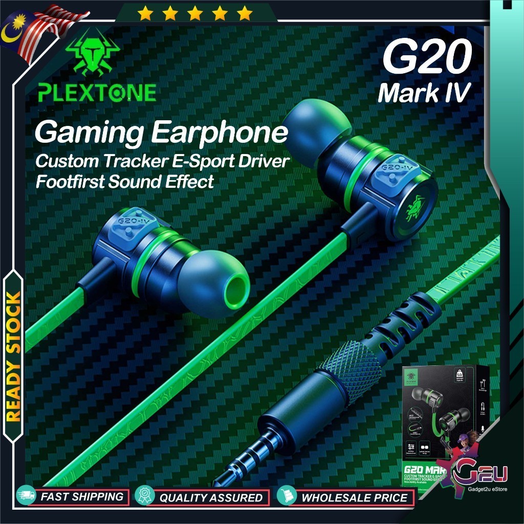Original Plextone G20 / G15 Mark IV Gaming Earphone Super Bass HD ...