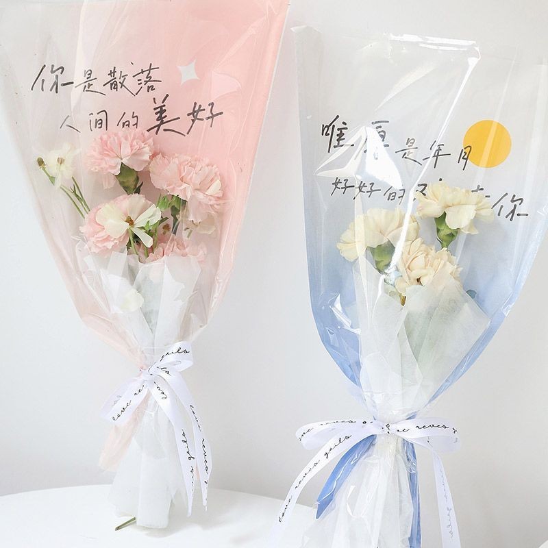 Transparent Transparent Multiple Flowers Packaging Bags Waterproof ...
