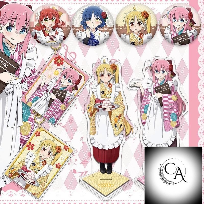 Model x keychain BOCCHI THE ROCK! Ver Coffee Maid standee printed with ...