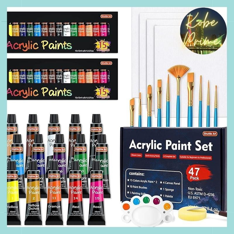 [Imported from Japan]Shuttle Art Acrylic Paint Acrylic Pigment 15 Color ...