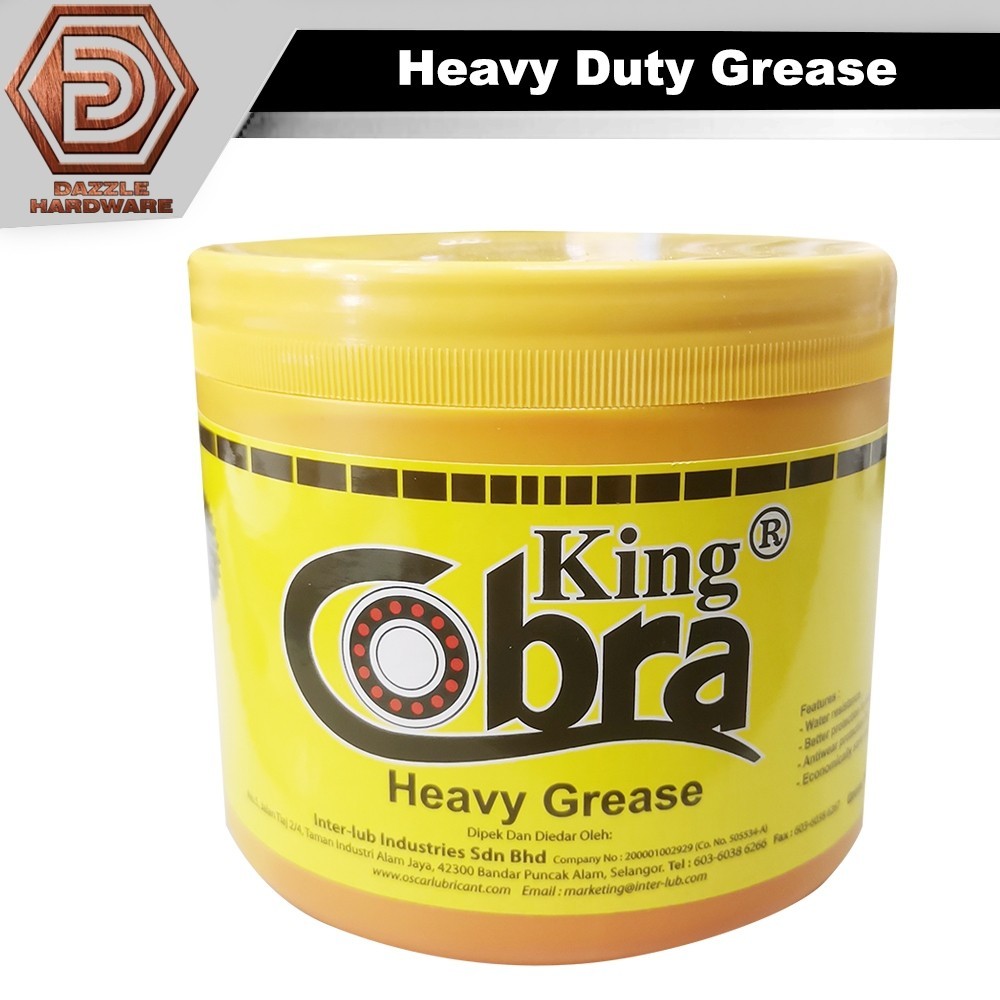 King cobra grease 0.5kg heavy duty red colour grease minyak gris merah ...