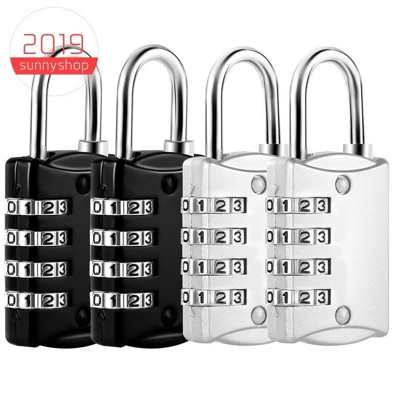 , 4 Digit Lock with Metal Code Lock, Weatherproof, Suitcase Lock ...