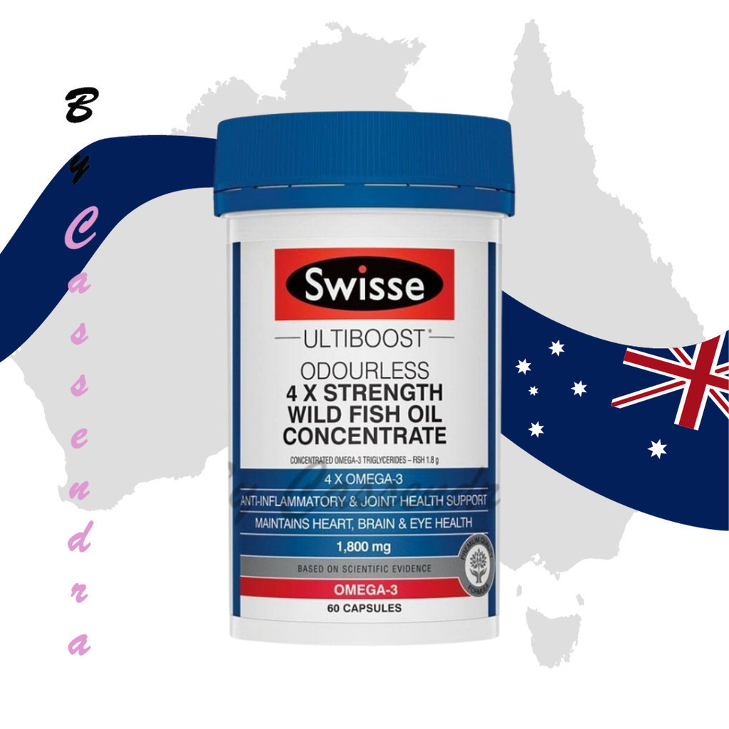 SWISSE Australia Odourless Fish Oil 1000mg 400 / 1500mg 400 / 4x 4 x ...