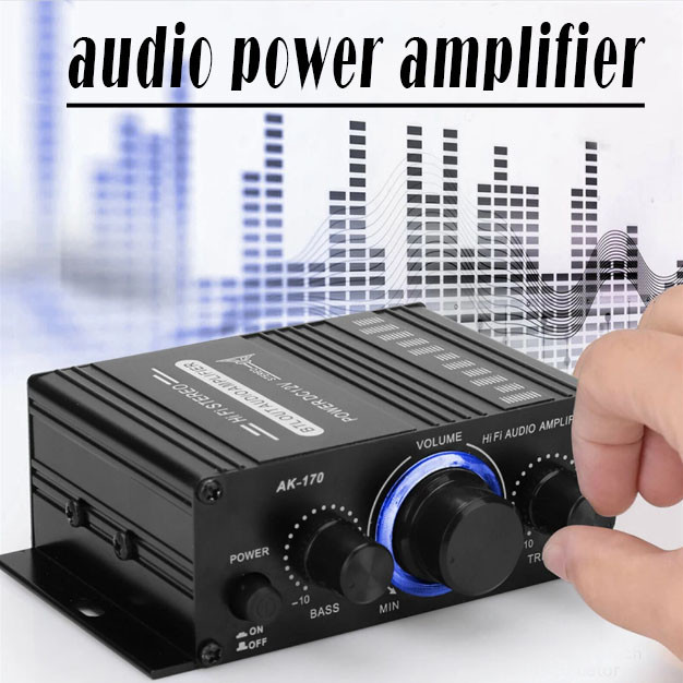 400W Dual-channel HiFi Audio Amplifier/mini Car Amplifier/LED Light ...