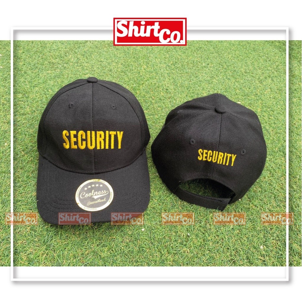 Topi SECURITY Embroidery Sulam Guard Pengawal Keselamatan Caps Baseball Kain Tebal Caps Men ...