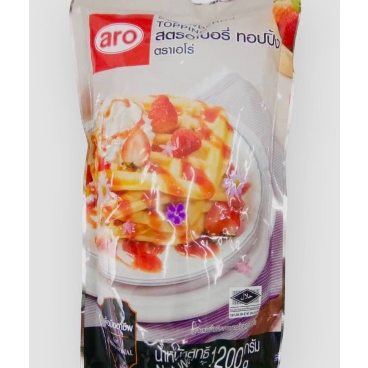 Strawberry Topping Syrup Brand Aro Thai Food Topping Ice Blended ...
