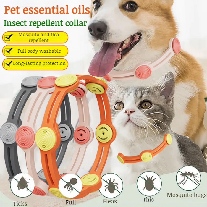 Plant essential oil pet insect repellent collar | Shopee Malaysia