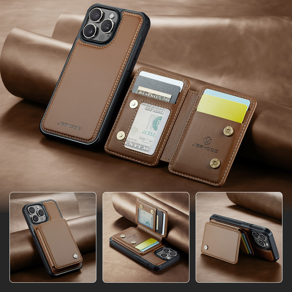 RFID Function Card Wallet Case for iPhone 15 Pro Max 16 14 Pro 13 12 11 ...