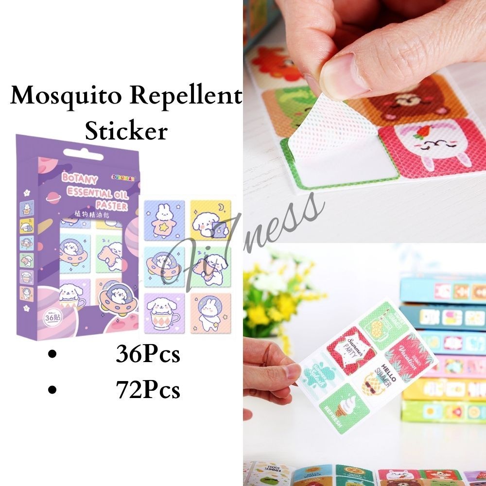 Mosquito Repellent Sticker Essential Oil Mosquito Plaster Halau Nyamuk ...